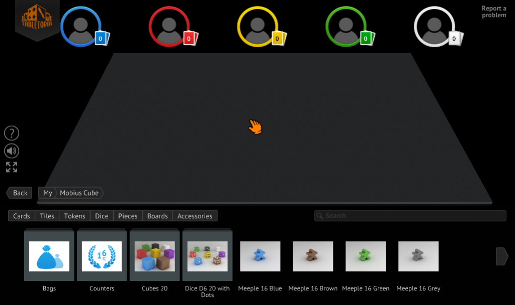 Game Setups – Tabletopia